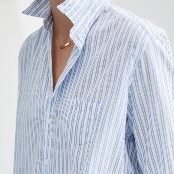 Frank & Eileen | Tops | New Frank Eileen Striped Cotton Shirt | Poshmark